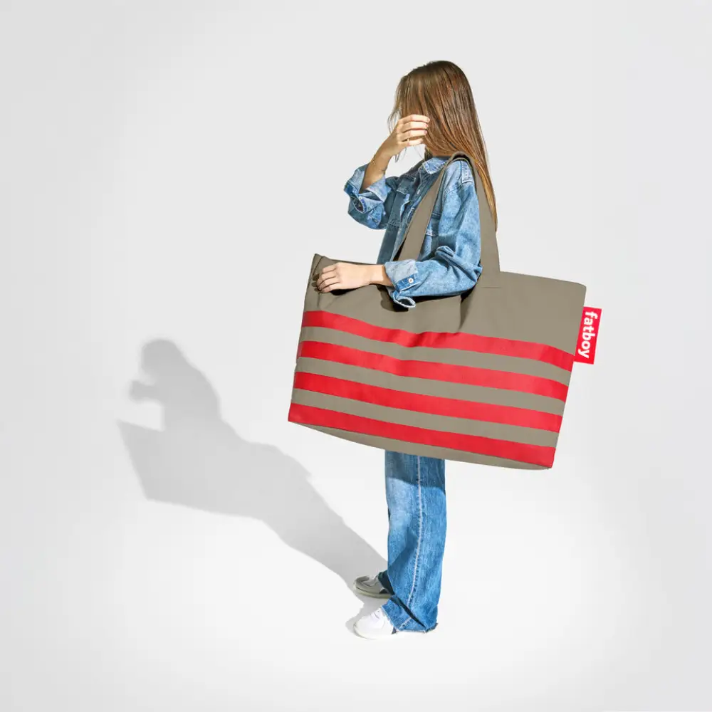 Fatboy carry-too-much-bag canvas recycled taupe grey | Køb fra Hulténs