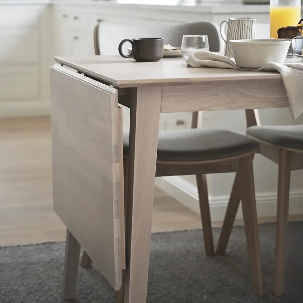 Rowico Home Filippa klapbord 120-165x80 cm hvid pigmenteret eg | Køb ...