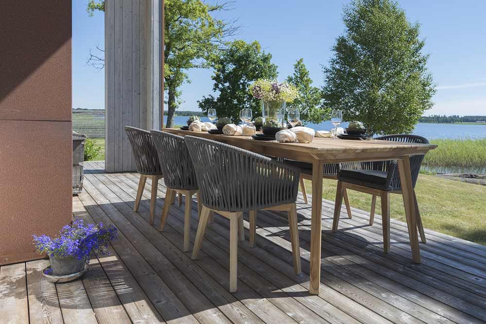 Himmelsnäs Karmstol Grå Hillerstorp | Køb dine udendørsmøbler hos Hulténs