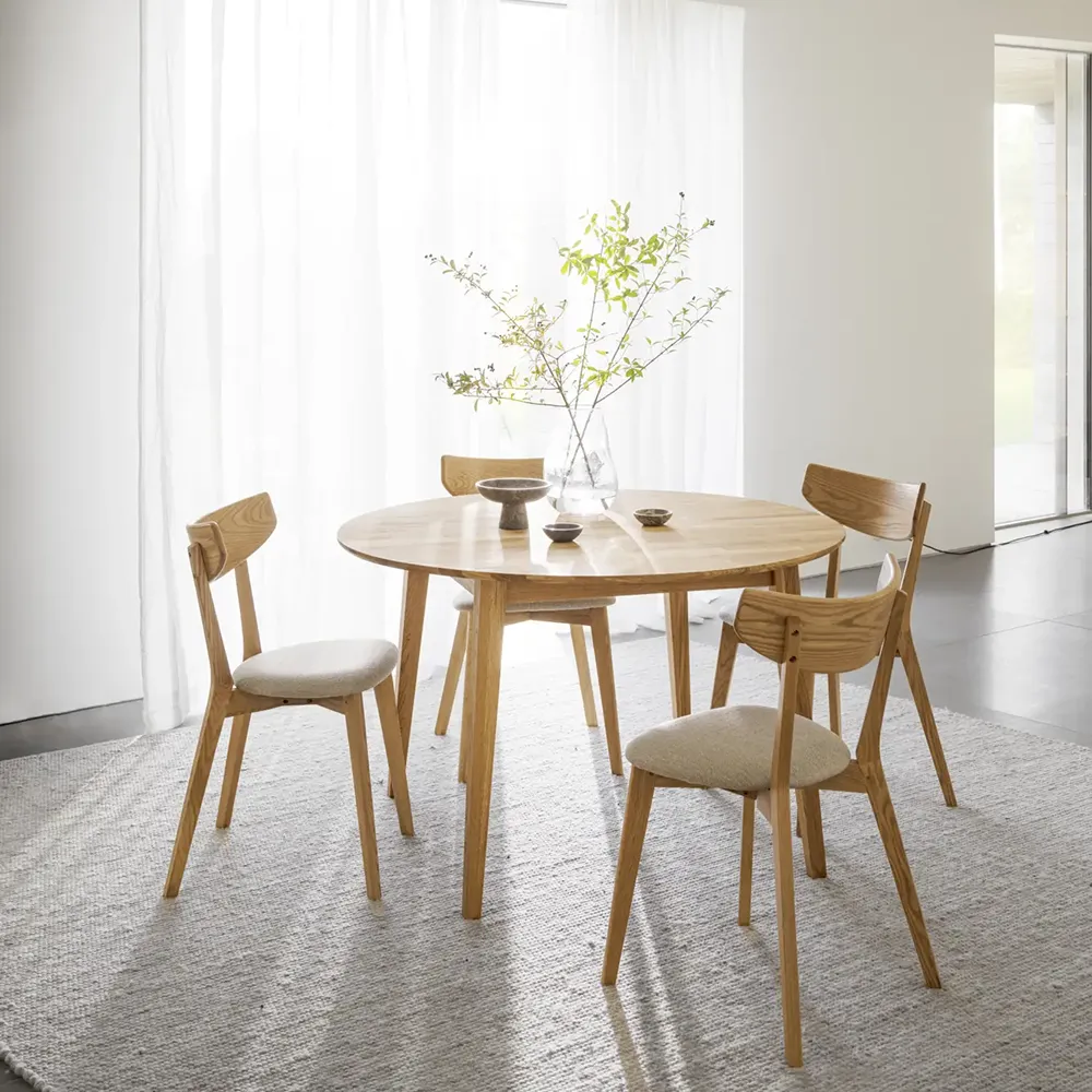 Rowico Home Filippa spisebord 120-165x120 cm eg | Køb fra Hulténs
