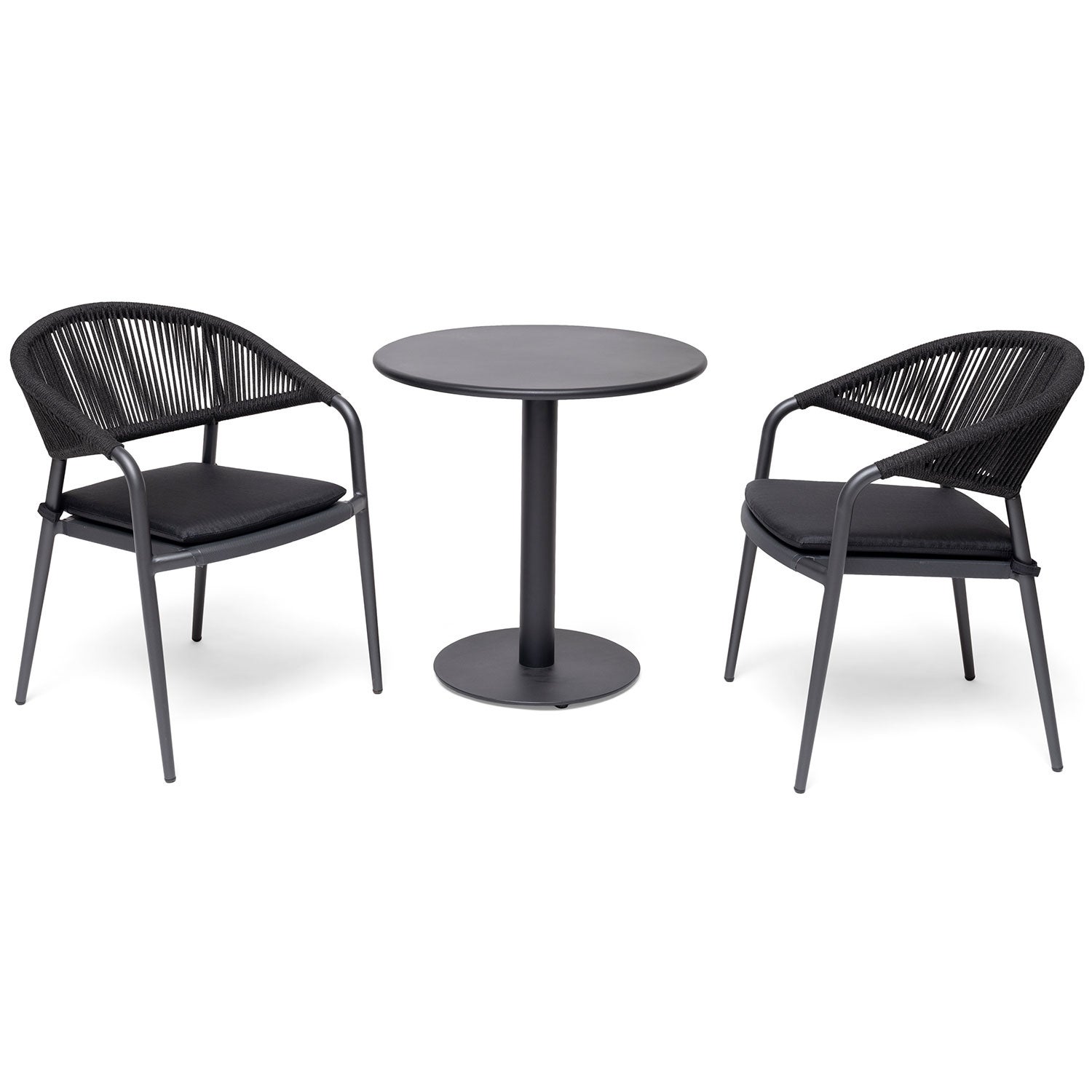 Näsby cafébord Ø70 cm sort Hillerstorp | Køb dine udendørsmøbler hos ...
