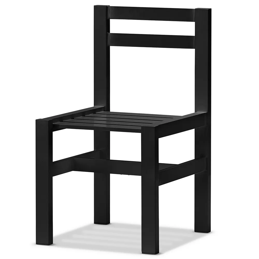 Stol aluminium sort Fri Form | Køb dine udendørsmøbler hos Hulténs