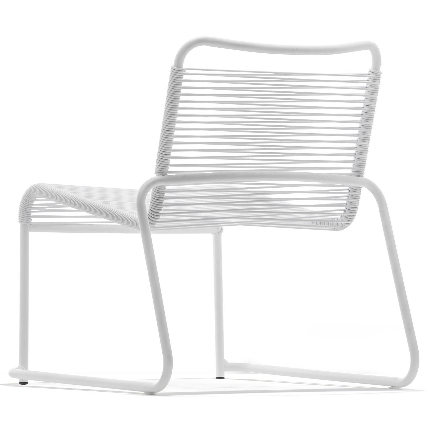 Lido lounge chair low back armchair white aluminium Fiam | Køb dine ...