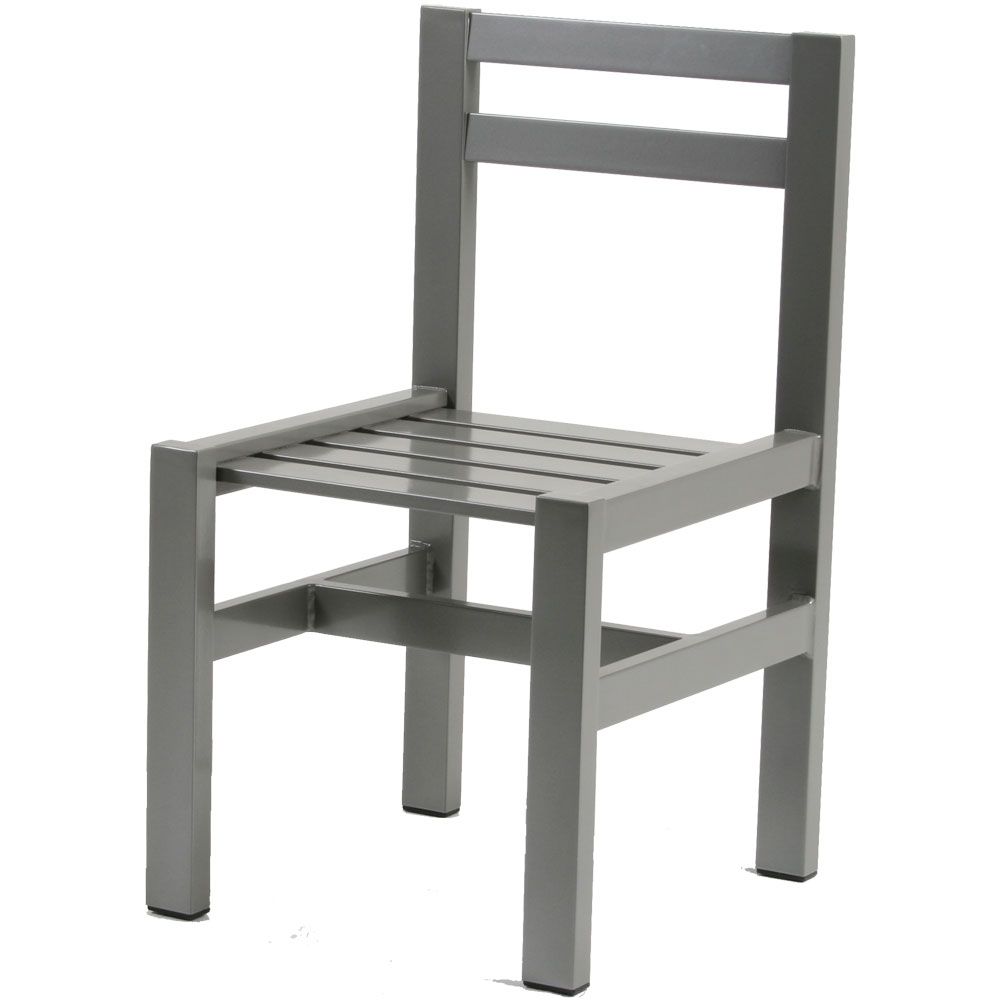 Stol aluminium grå Fri Form | Køb fra Hulténs